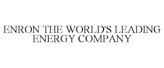 Trademarks On Call : ENRON THE WORLD'S LEADING ENERGY COMPANY